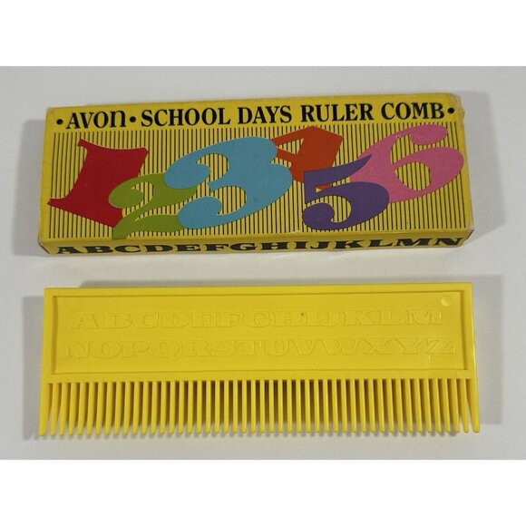 Avon | Accessories | Avon Novelty Plastic School Days Ruler Hair Comb ...